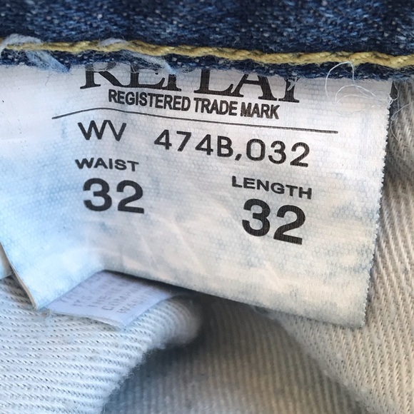 Replay | Jeans | Replay Factory Distressed Jeans W Patch Accents | Poshmark